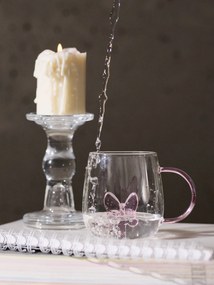 Sinsay - Skleněný hrnek s motýlem - vícebarevná