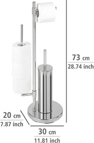 Stojan na toaletní papír  a štětku WC, UNIVERSALO NEO - 3 v 1, WENKO