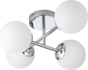 Eglo 902098 - LED Koup. přisazený lustr CASTROVIDO 4xG9/4,2W/230V IP44 chrom