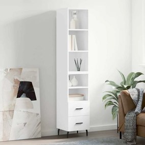 vidaXL Skříň highboard 34,5 x 34 x 180 cm kompozitní dřevo [3189782] Barva: Bílá