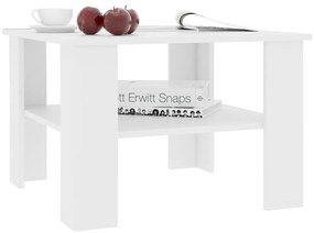 Konferenční stolek bílý 60 x 60 x 42 cm dřevotříska - Default Title