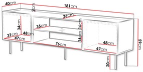 TV stolek NOXA 3 - bílý
