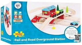 Bigjigs Rail Nádraží nad cestou / od 3 let