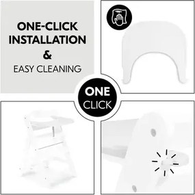 Hauck Pultík Alpha Click tray plast k židli Alpha+ bílý
