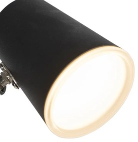 Moderní stojací lampa černá 3-světlo vč. LED stmívatelné - Coupe