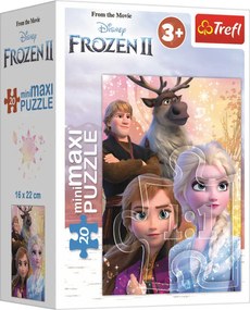 Trefl TR PUZZLE MiniMaxi Frozen 2 (Ledové Království) 16x22cm 20 dílků 4 druhy tr56022