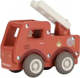 Little Dutch Hasičské auto dřevěné / od 18 měsíců