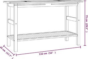 Koupelnová skříňka s umyvadly z černého mramoru masivní teak 3096579