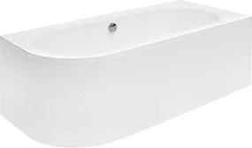 Besco Akrylátová asymetrická vana Avita 150x75 (160x75, 170x75, 180x80) Barva: Bílá, Rozměry (cm): 180x80, Orientace: Levá