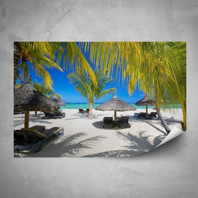 Plakát - Pláž v Karibiku (60x40 cm) - PopyDesign