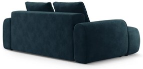 Sametová pohovka v petrolejové barvě 200 cm Linz – Cosmopolitan Design
