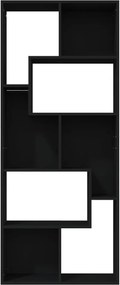 vidaXL Knihovna 67 x 24 x 161 cm dřevotříska [801878] Barva: bílá s vysokým leskem