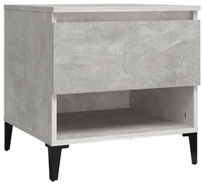 Odkládací stolky 2 ks betonově šedé 50x46x50cm kompozitní dřevo - Default Title