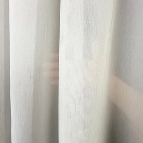 Voálová záclona s jemnou strukturou a olůvkem  metraž Ervi 22650