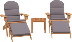3dílná sada zahradního nábytku Adirondack masivní akácie 3152126