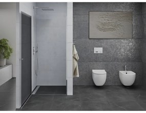 Mexen Pretoria otočné sprchové dveře 90 cm, Grafitově černá, Chromovaná - 852-090-000-01-40