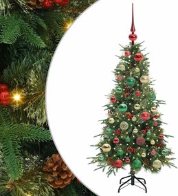 Umělý Skládací Vánoční Strom s stojanem Zelená 120 cm PE a PVC 3397401