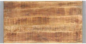 Jídelní stůl 120 x 60 x 75 cm masivní hrubé mangovníkové dřevo 321561