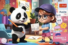 TREFL Puzzle Connect Squad: Amy / 70 dílků + figurka / 41 x 27,5 cm