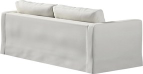 Potah na pohovku IKEA  Karlstad 3-místná, nerozkládací, dlouhý barva šedá látka lesklé, pletený vzor, sametová