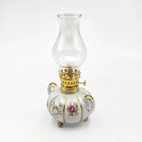 BRILAGI - Petrolejová lampa MERLIN bílá/zlatá