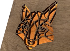 Li-Go "Hlava lišky" lampa 19x19 cm provedení povrchu: dub světlý