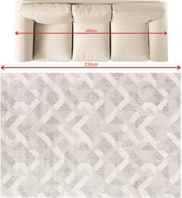 Koberec Larena beige/sand 160x230 cm