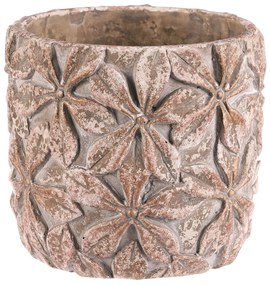 Betonový obal na květináč Flower L, 18 x 18 x 16 cm, pr. 18 cm