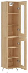 Skříň highboard dub sonoma 34,5 x 34 x 180 cm kompozitní dřevo