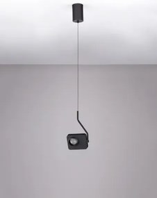 LED stmívatelné černé designové svítidlo Kedros