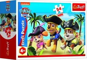 Trefl Minipuzzle 54 dílků Paw Patrol/Tlapková Patrola 4 druhy v krabičce 9x6x3cm 40ks v boxu