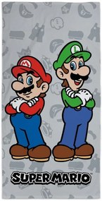 Plážová osuška Super Mario Bros - Mario & Luigi - 100% bavlna - 70 x 140 cm