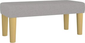 Box spring postel s matrací světle šedá 120x190 cm textil 3270397