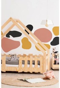 Dětská postel s plůtkem Domeček Jyrva 70 x 140 cm