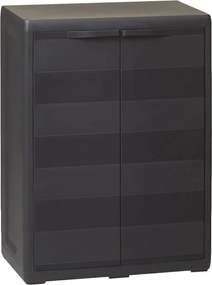 vidaXL Zahradní skladovací skříň s 1 policí, [43706] Barva: Černá a šedá