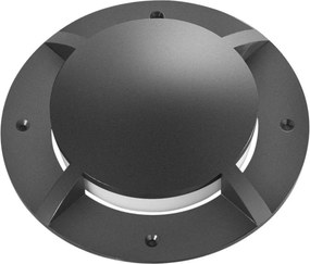 FAN LED-GROUND-R4 Venkovní svítidlo pochozí LED GROUND antracit, hliník, 16 W, 1960 lm, CCT, IP65, 21 x 5,4 cm 24V - FANEUROPE