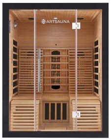 Juskys Infračervená sauna Helsinky 150 s technologií Dual Technology černá
