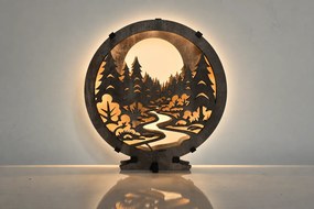 Li-Go "V lese" lampa 20x22 cm provedení povrchu: ořech