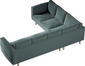 Potah na pohovku IKEA Norsborg rohová 5-místná barva zelená látka sametová