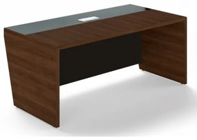 Kancelářský psací stůl TRIVEX - 180x90 cm - dub Charleston/černá - 3D5296