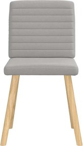 Otočné jídelní židle 4 ks Oblak šedá textil 3315283