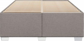 Rám postele bez matrace taupe 140 x 190 cm textil 3284475
