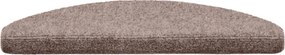 Schodové rohože samolepicí 20 ks 65 x 21 x 4 cm světle hnědé, půlkulaté, velké 3365643