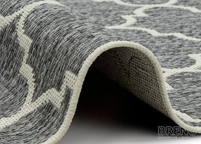 Breno Kusový koberec CASA 604 silver, 80x150 cm, Šedá/Stříbrná