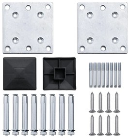 vidaXL Marketos Zahradní plot WPC 353 x 186 cm šedý