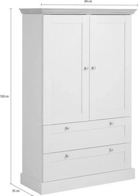 Béžová matná skříňka 83x130x35 cm Binz – Støraa
