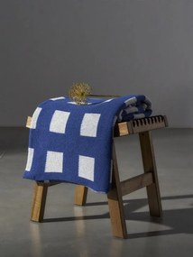 Sinsay - Kostkovaná deka - námořnická modrá