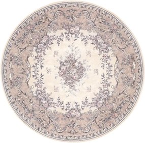 Kusový koberec Dafne alabaster kruh Kruh 160 cm průměr