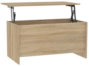 Konferenční stolek dub sonoma 102x55,5x52,5 cm kompozitní dřevo - Default Title