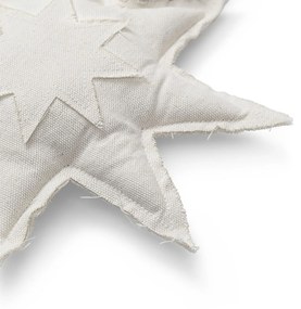 Ferm Living Vánoční ozdoba / špice na stromeček Vela, bílá barva, přírodní barva, textil